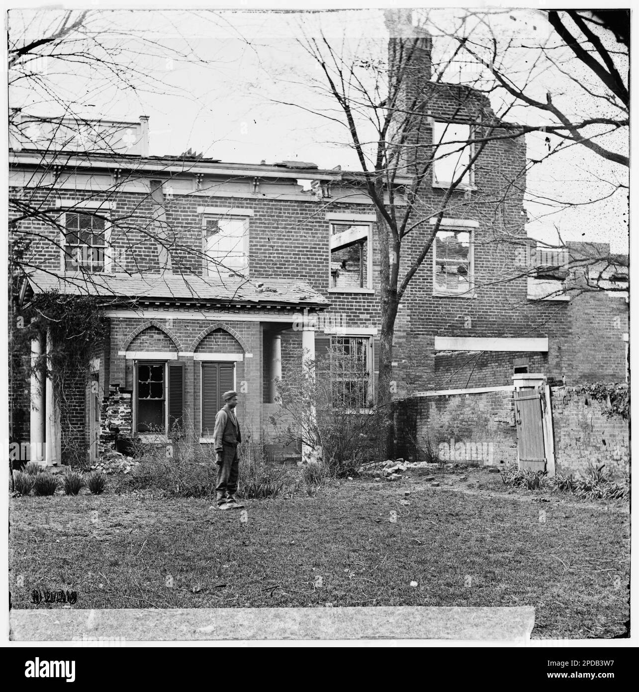 Petersburg, Virginia. View in rear of Dunlop's house, Bolling Brook ...