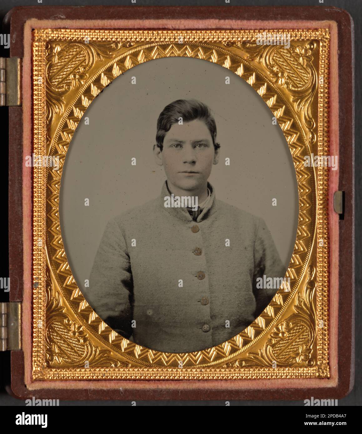 Unidentified young soldier in Confederate uniform. Liljenquist Family ...