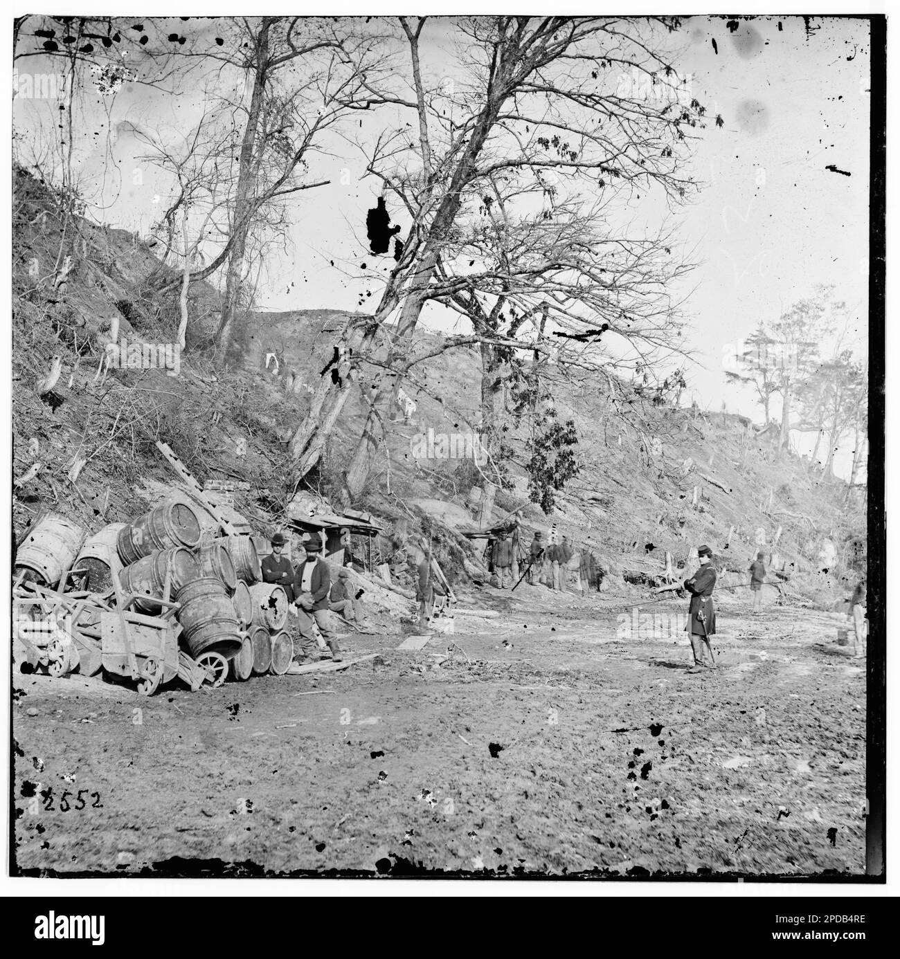 Dutch Gap, Virginia. Bomb-proof quarters. Civil war photographs, 1861 ...