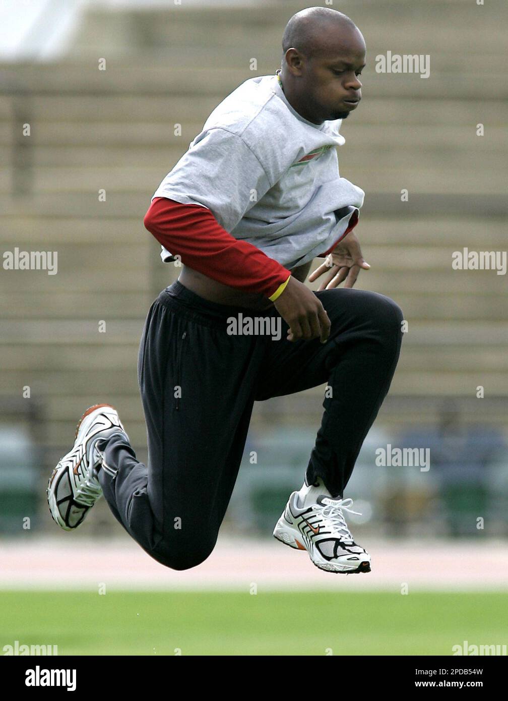 Jamaican athlete Asafa Powell who is World record holder for the 100 ...