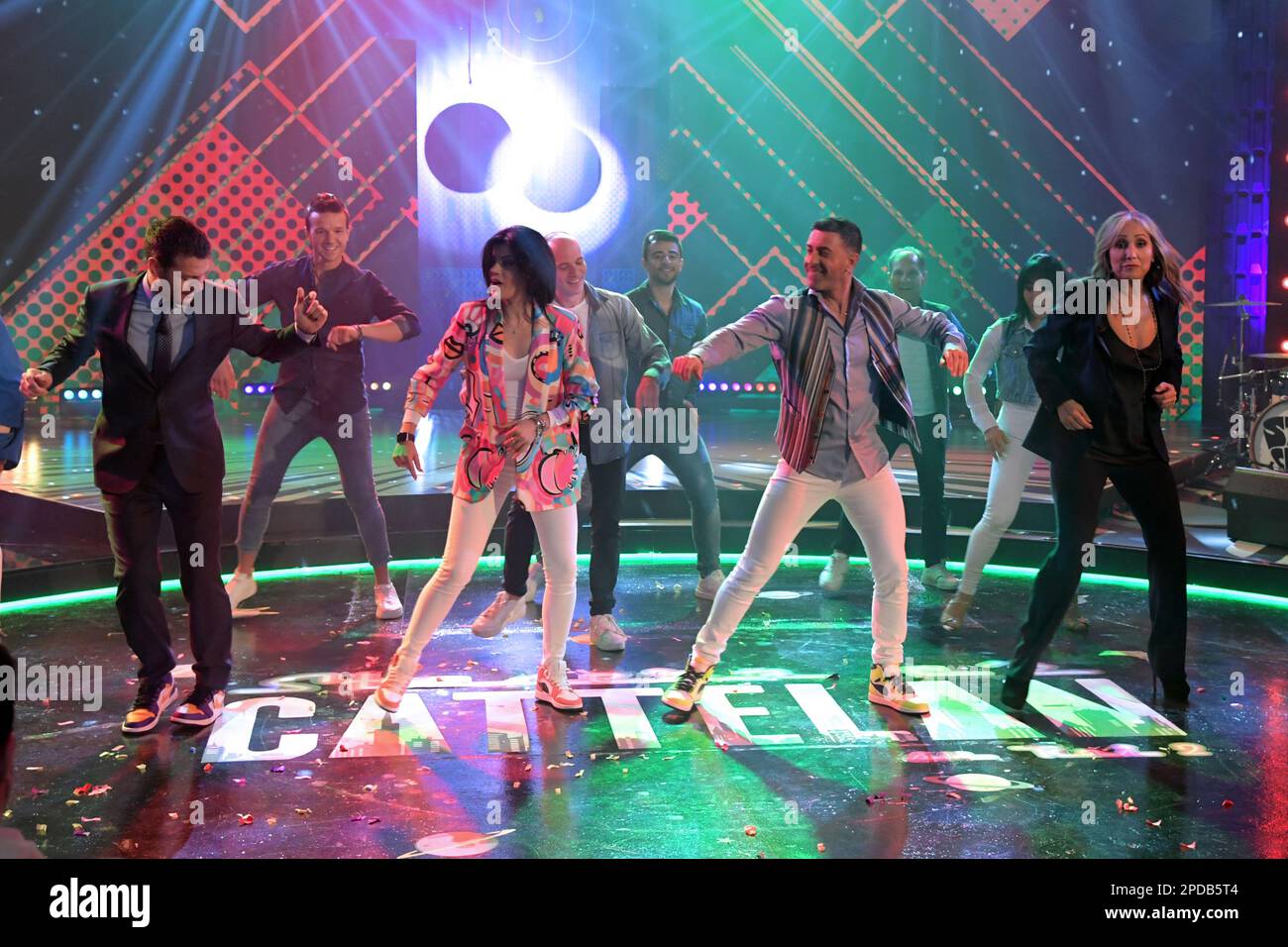 Milan, Italy. 14th Mar, 2023. Milan - TV show "Tonight is Cattelan ...