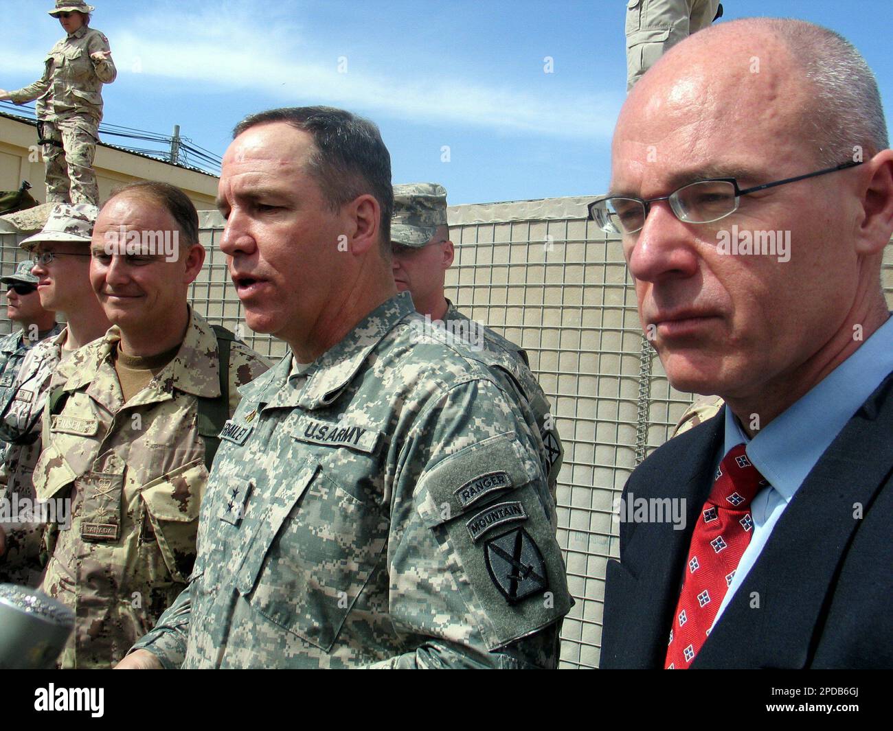 Canadian Brig. Gen. David Fraser, from left, U.S. Maj. Gen. Benjamin ...