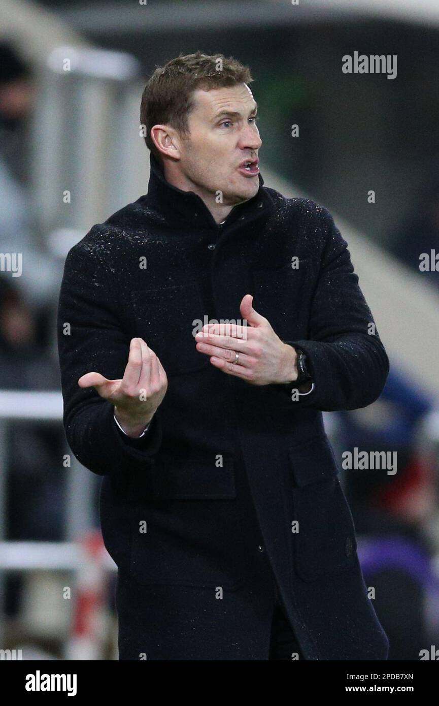 Rotherham United manager Matt Taylor during the Sky Bet Championship ...