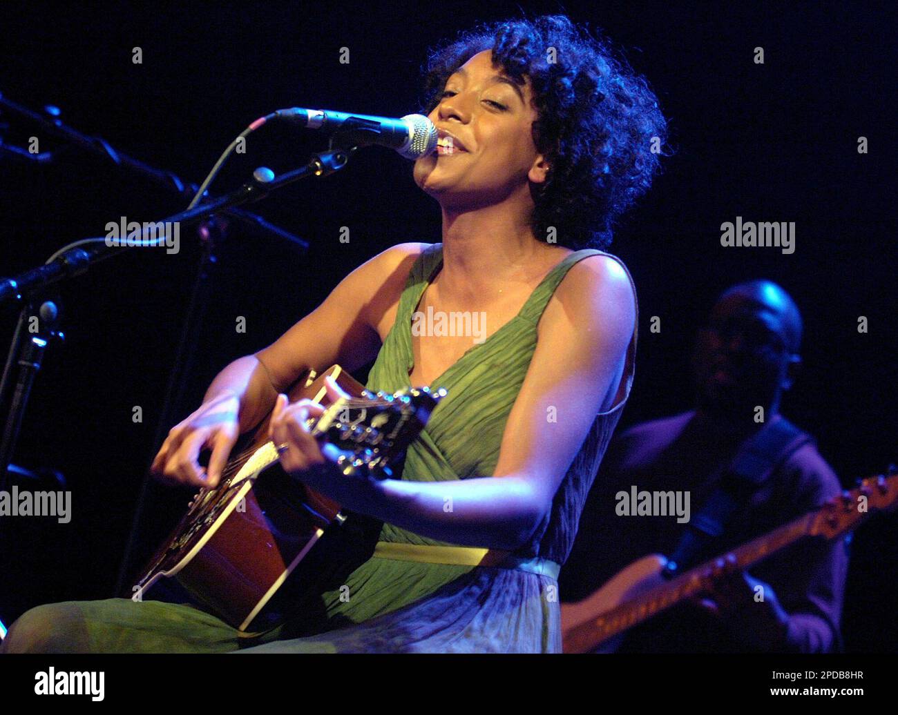 British singer Corinne Bailey Rae performs on stage during her concert ...