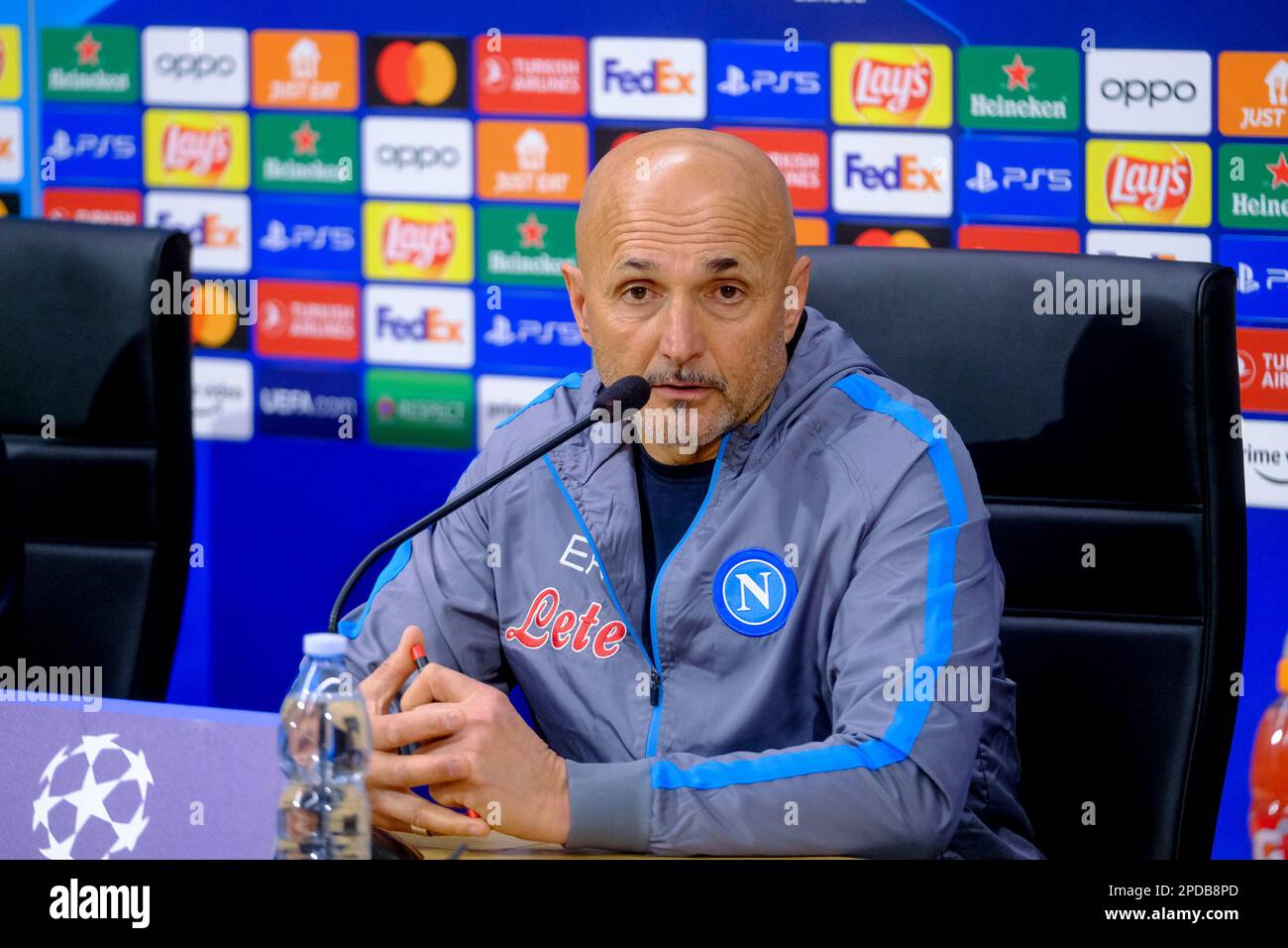 SSC Napoli's Italian coach Luciano Spalletti During press conference ...