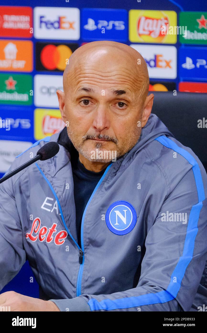 SSC Napoli's Italian coach Luciano Spalletti During press conference ...