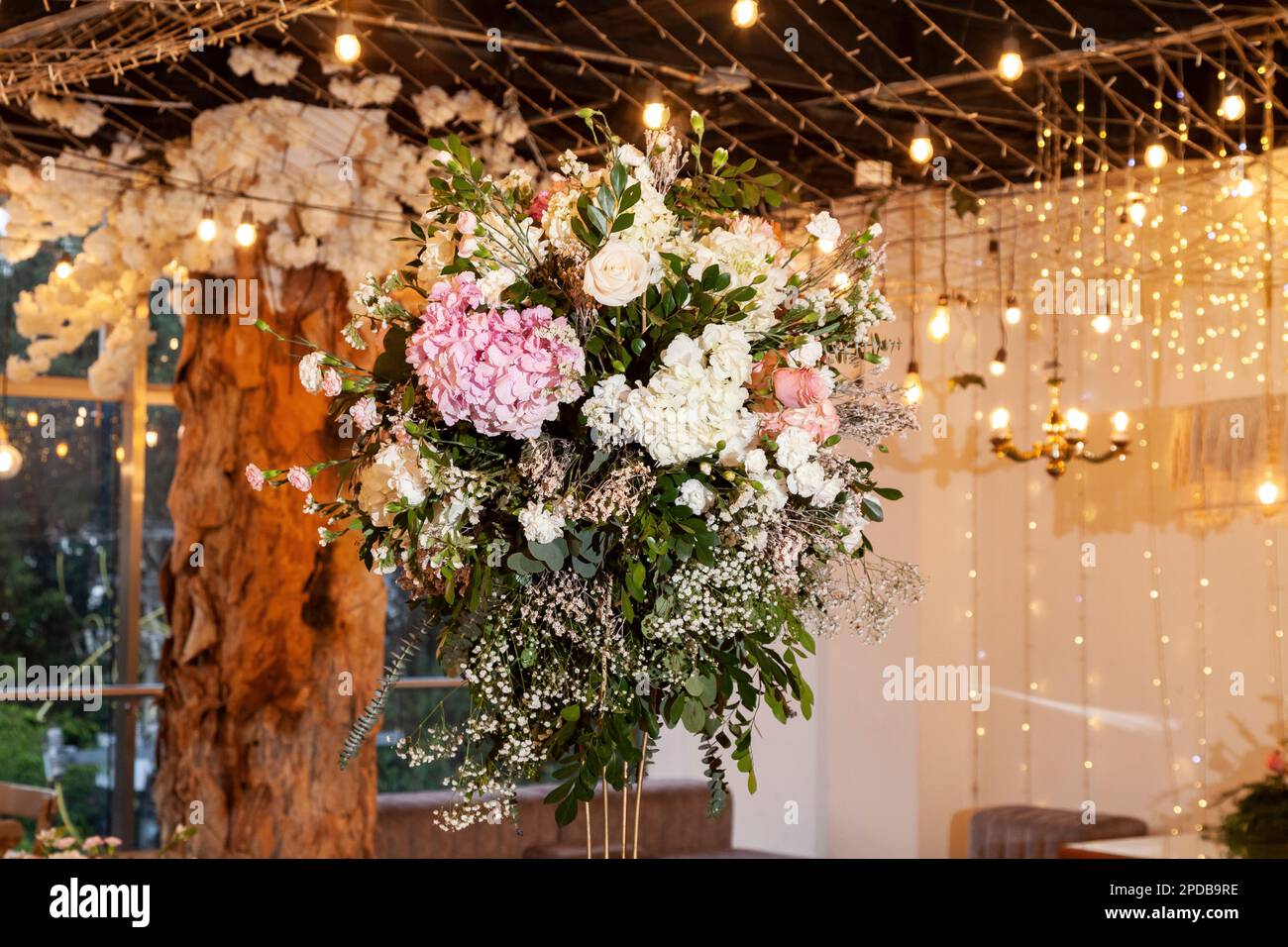 Lifestyle - Reception Hall Decorated For Social Events Stock Photo - Alamy