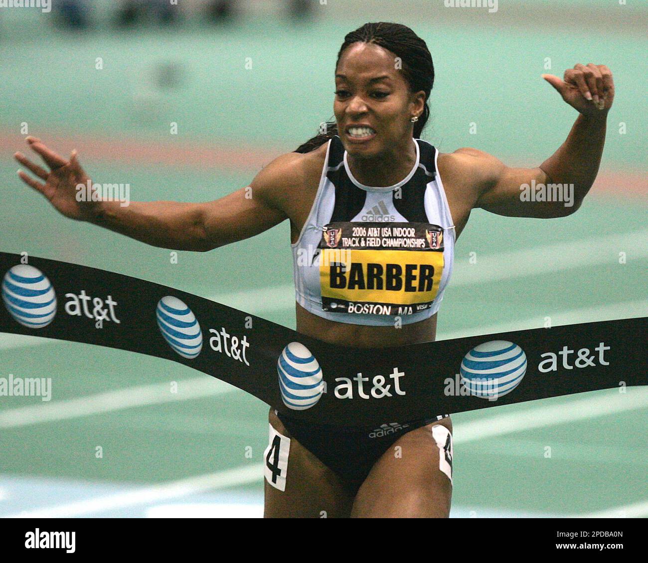 Me'Lisa Barber wins the women's 60-meter dash on the final day of ...