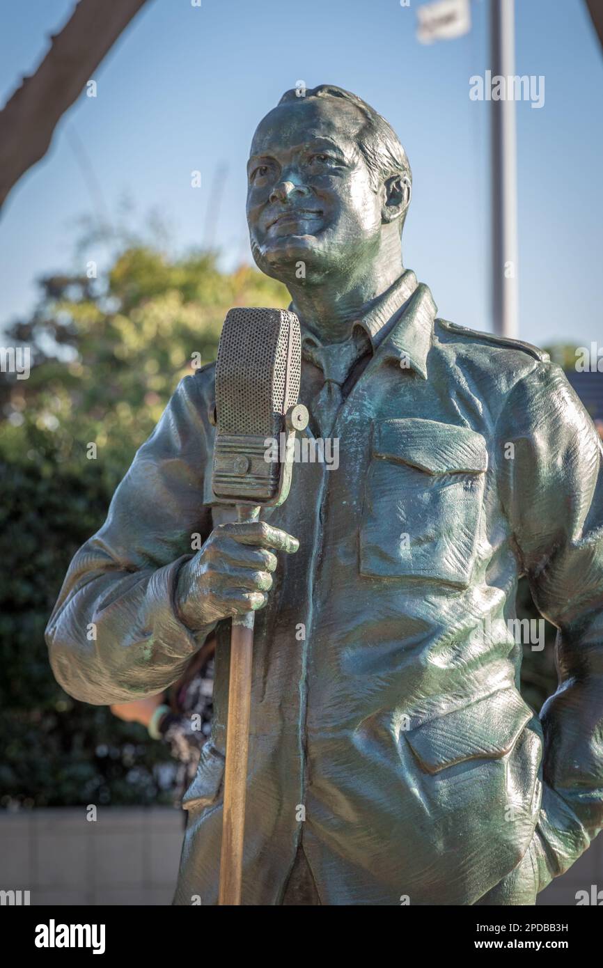 Statue of World War II Famous Personality Entertaining Troops Stock ...