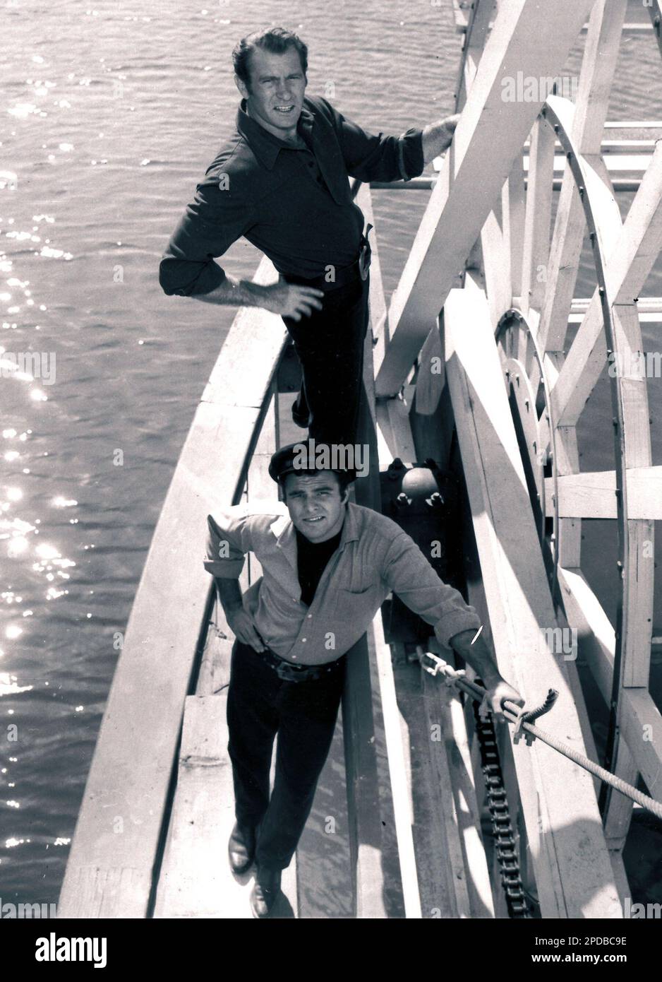 ** FILE** Darren McGavin, top, and Burt Reynolds are seen in a scene from the television series ...