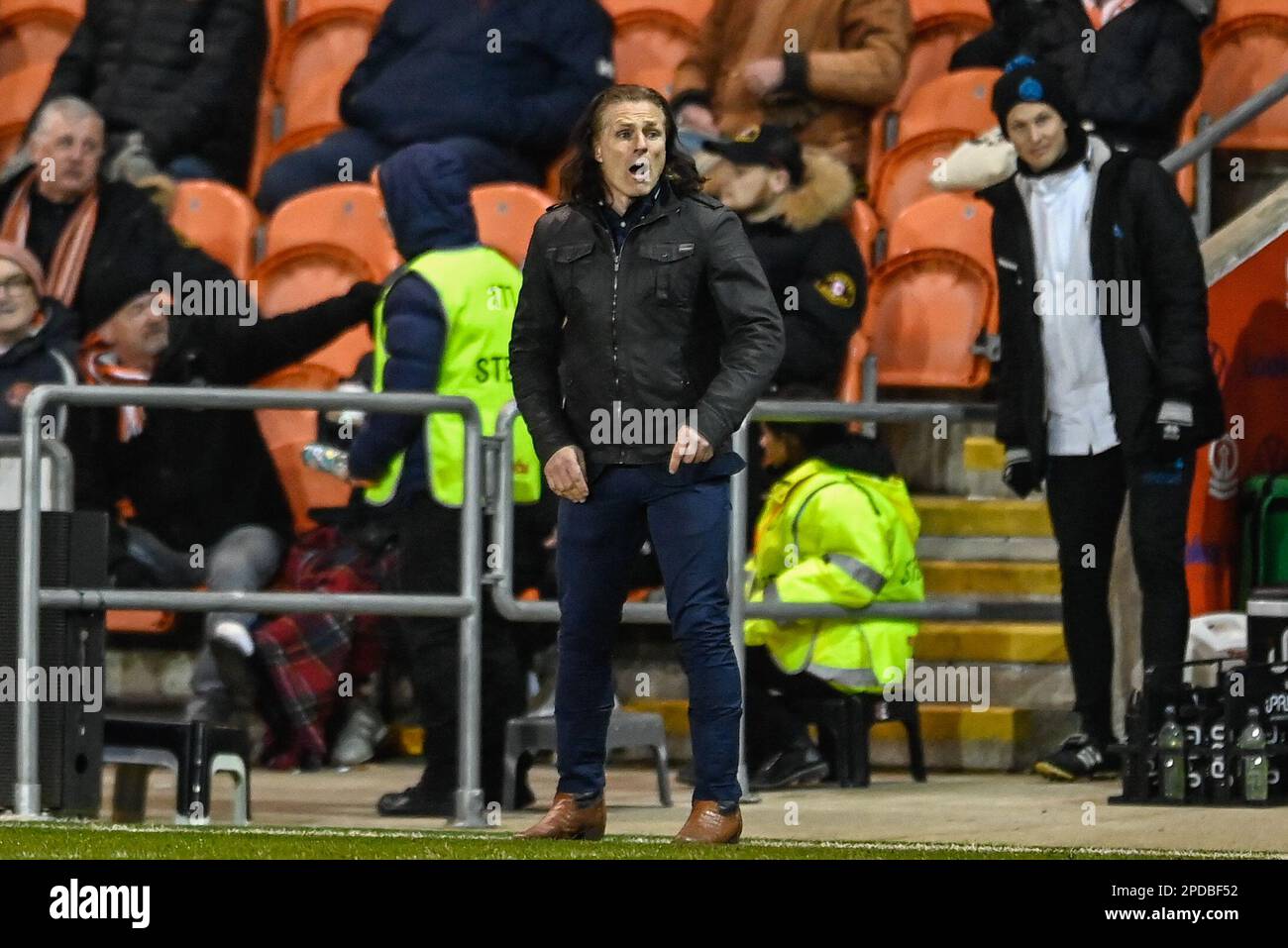 Blackpool, UK. 14th Mar, 2023. Queens Park Rangers Manager Gareth ...