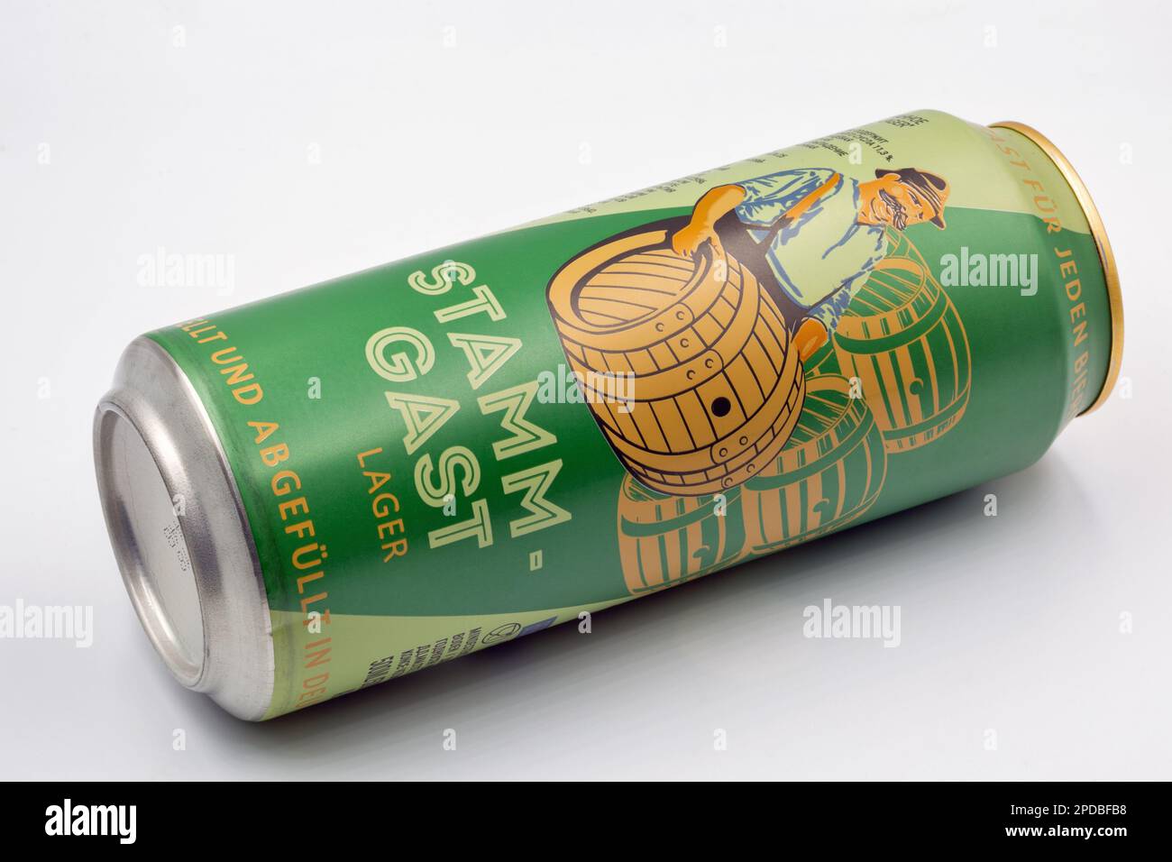 Kyiv, Ukraine - June 18, 2022: Studio shoot of German Stamm-Gast lager ...