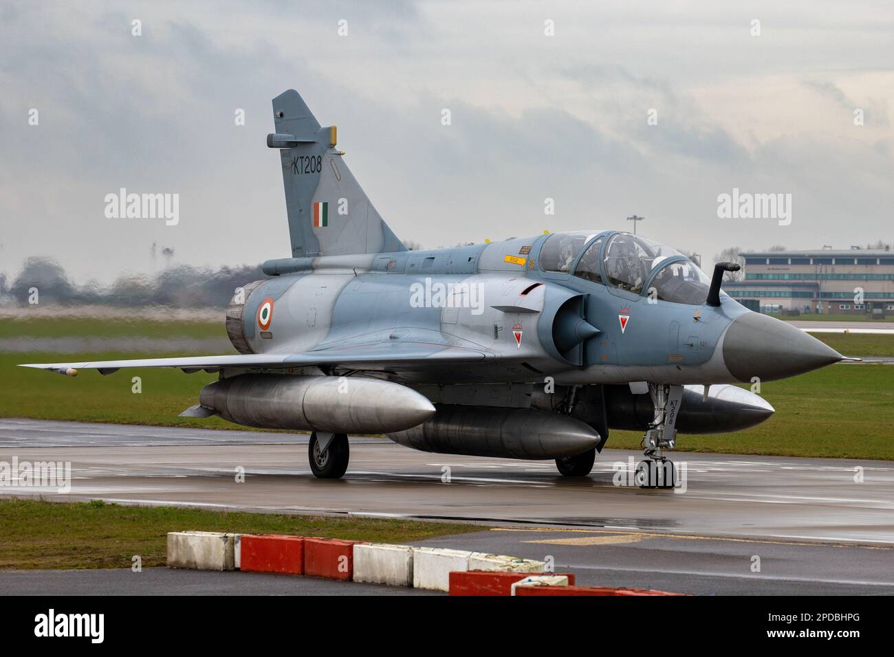 Dassault Mirage 2000TI of the Indian Air Force taxiing off to its first ...