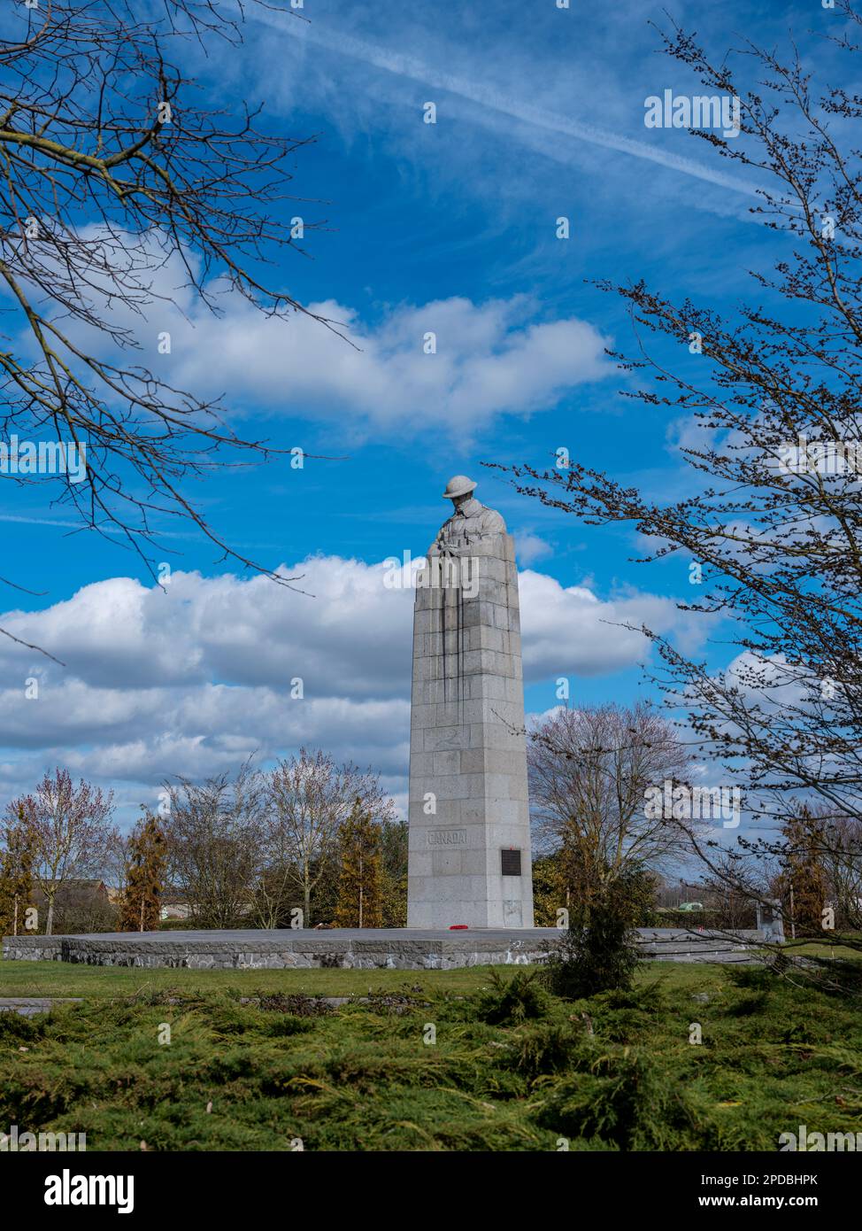 St.Julien Canadian Memorial, Ieper (Ypres), Belgium Stock Photo - Alamy