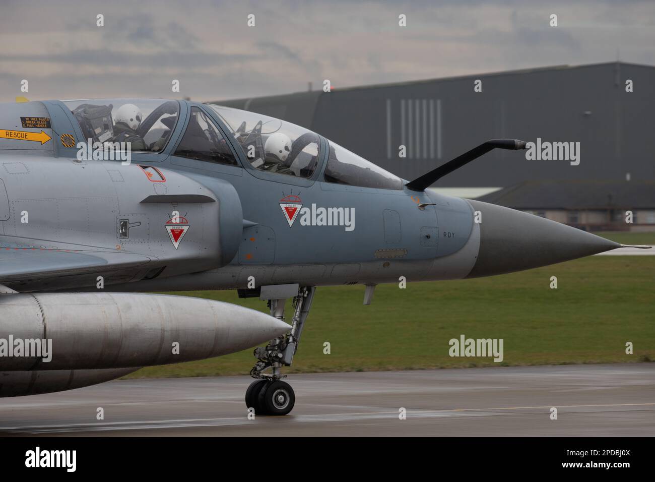 Dassault Mirage 2000TI of the Indian Air Force taxiing off to its first ...