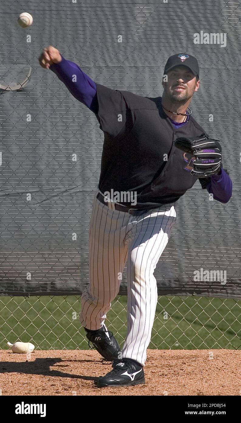 Arizona Diamondbacks' Casey Daigle throws from the mound during ...