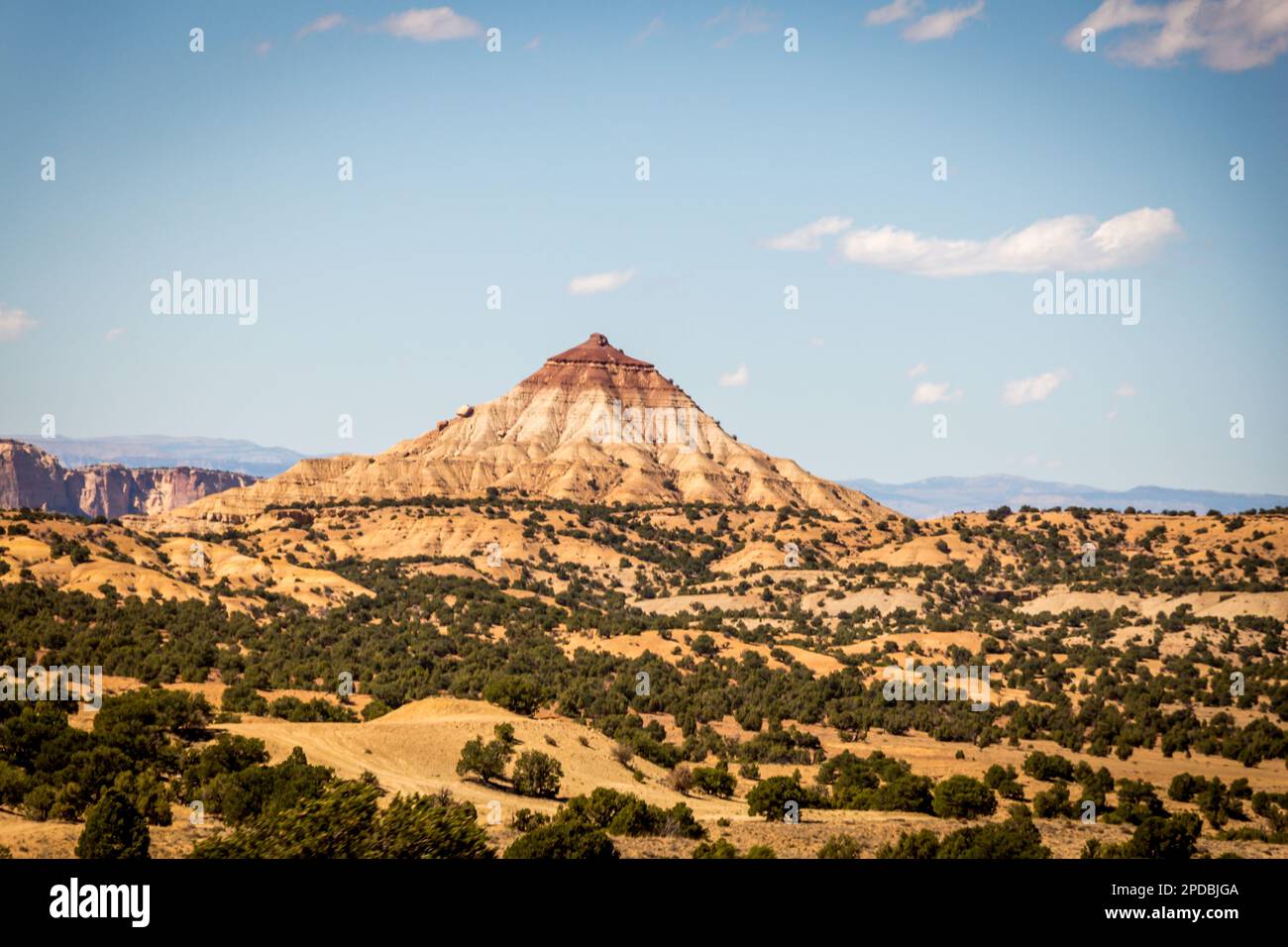 Cone Shaped desert mountain Stock Photo - Alamy