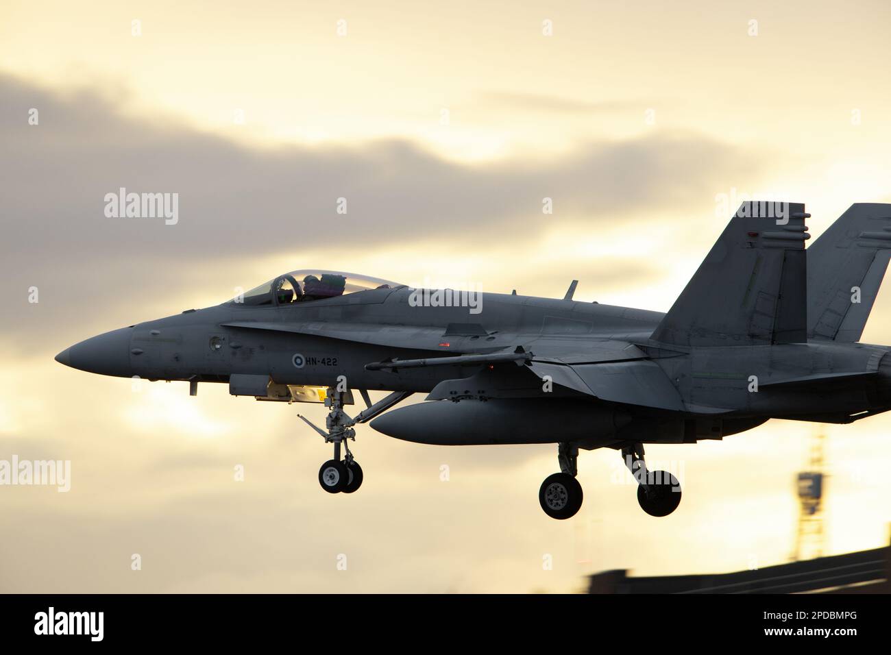 Finnish Air Force McDonnell Douglas F/A-18C Hornet coming in to land at ...