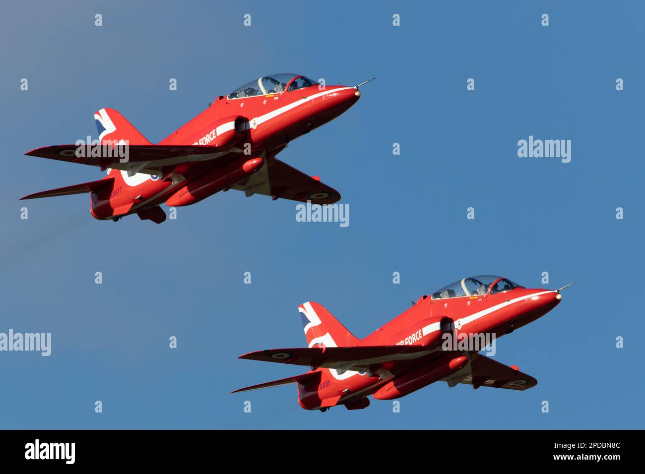 RAF Red Arrows, RAF Waddington Stock Photo - Alamy