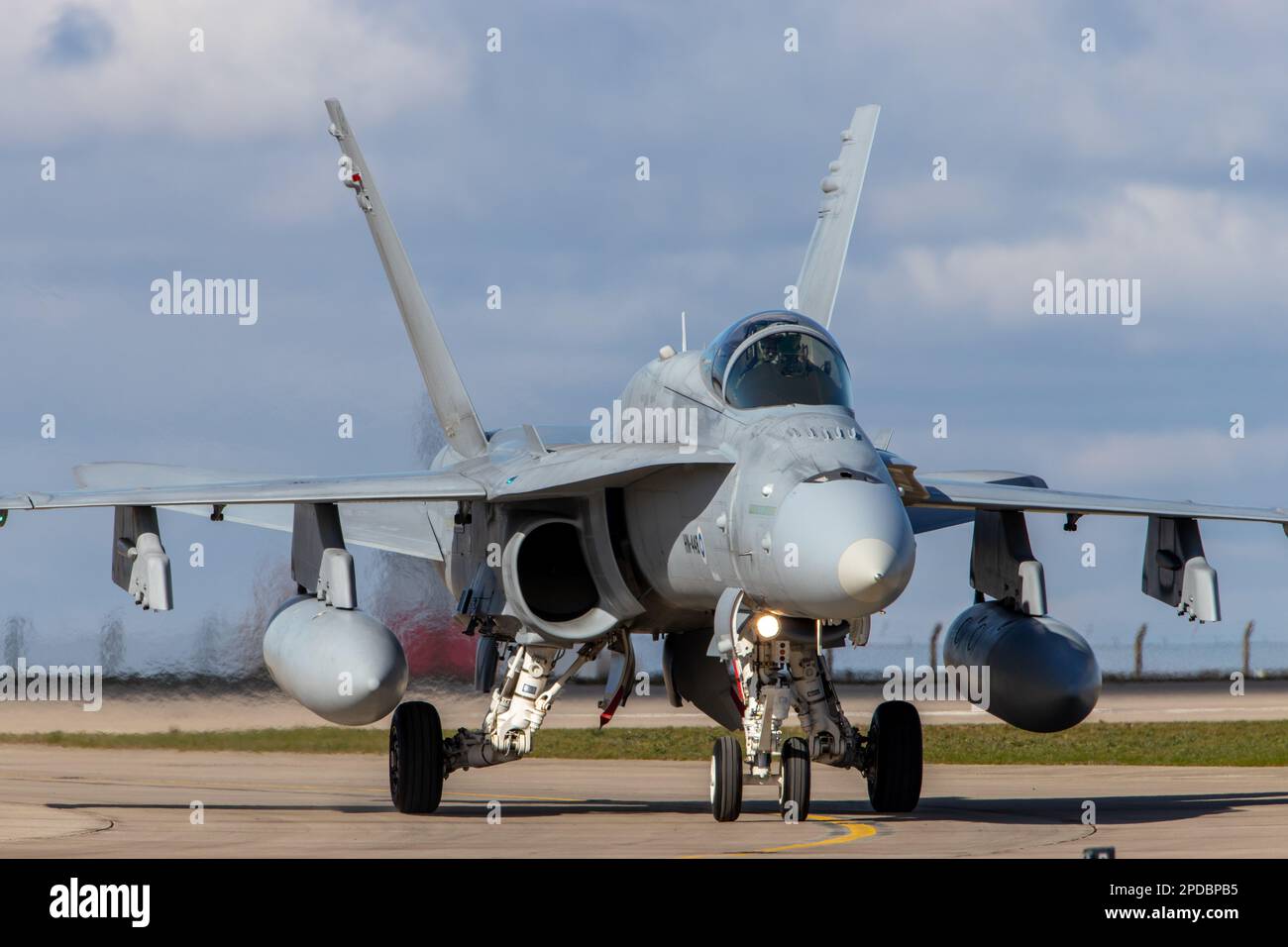 Finnish Air Force McDonnell Douglas F/A-18C Hornet taxiing at RAF ...