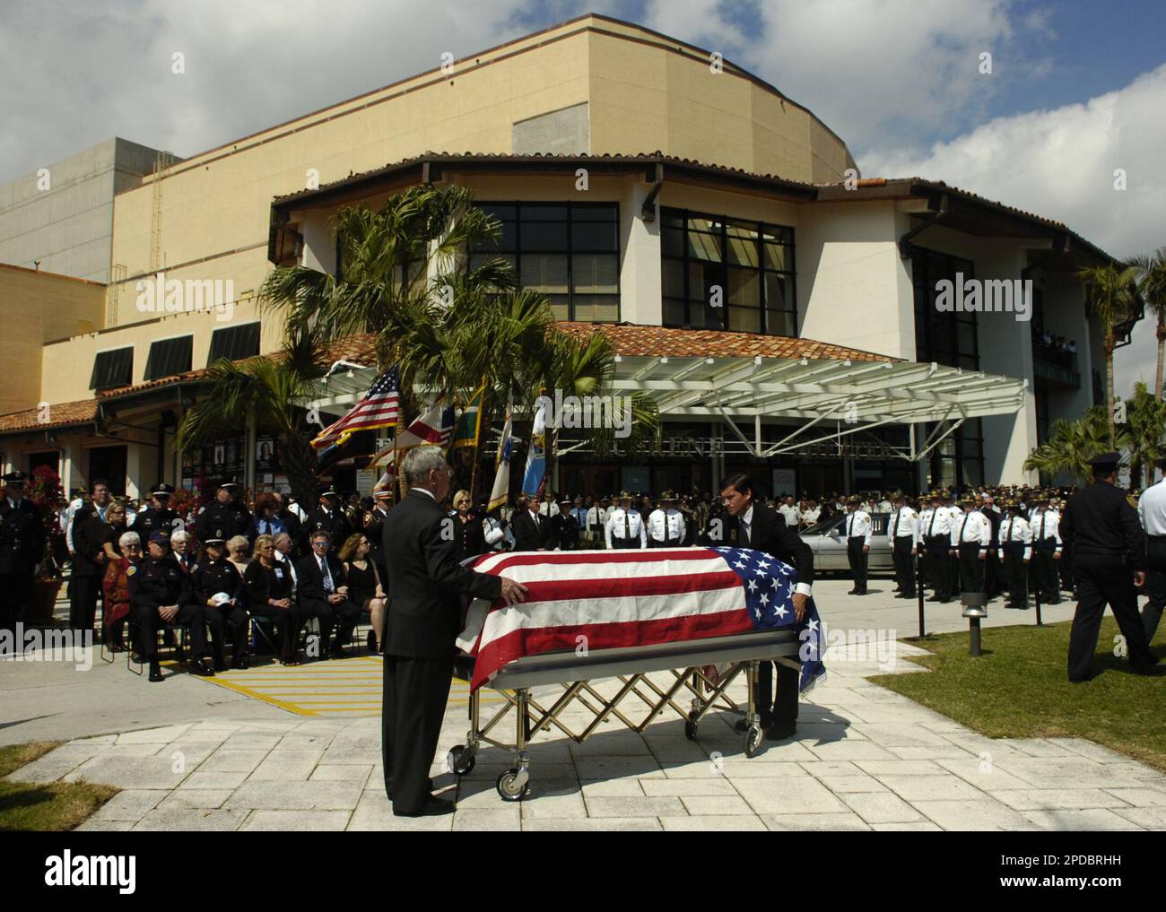 The casket carrying the remains of Broward County sheriff's deputy Ryan ...