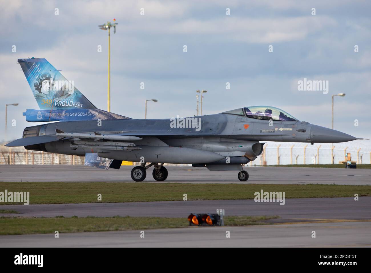 Belgian Air Force F-16AM Fighting Falcon at RAF Waddington during the ...