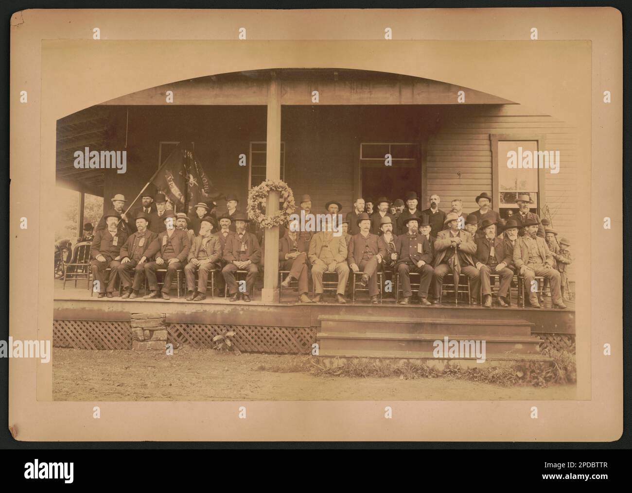 Unidentified Civil War veterans of a New York Veterans Cavalry Regiment ...