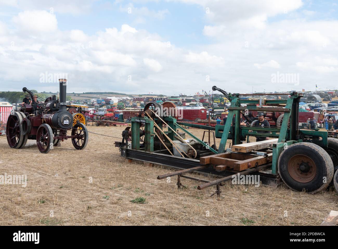Tarrant Hinton.Dorset.United Kingdom.August 25th 2022.A restored 1912 ...