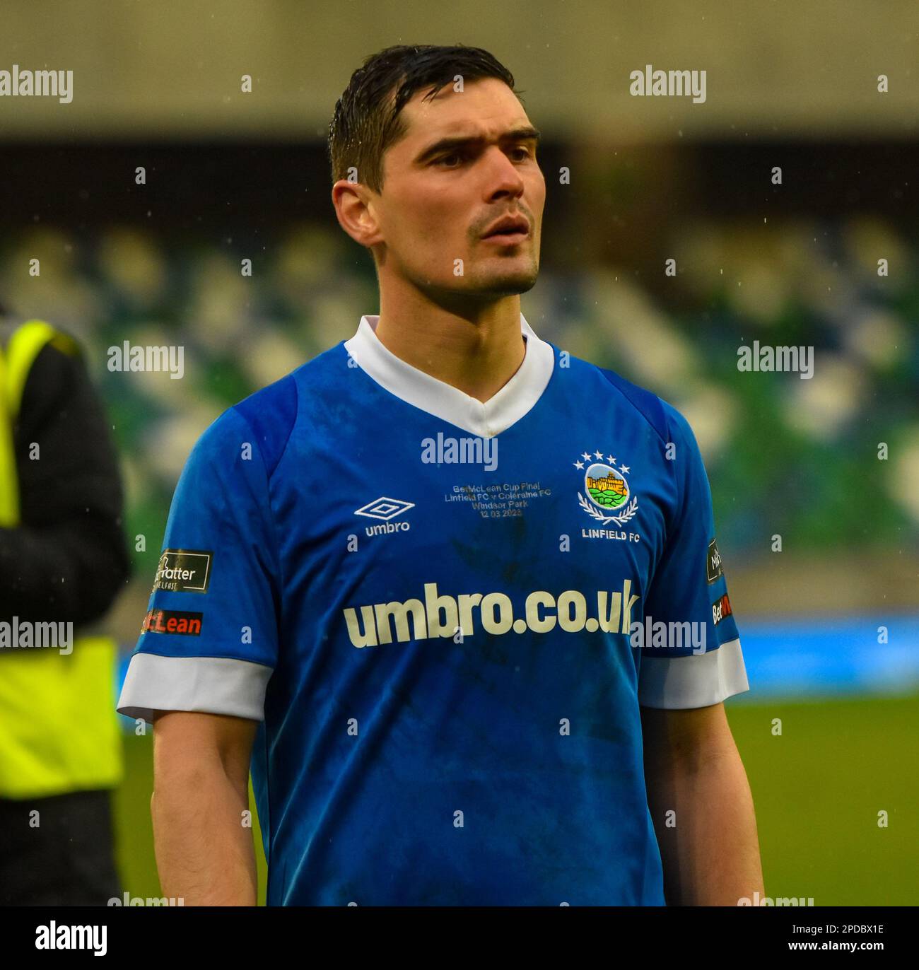 Jimmy Callacher, Linfield FC player. BetMcLean Cup Final 2023, Linfield ...