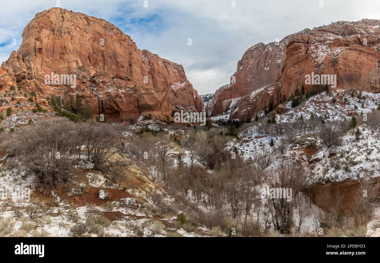 The valley between Paria and Betty Point in Kolob Canyon at Zion ...