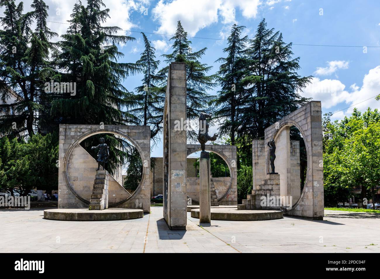 Kutaisi, Georgia, 04.06.21. Glory to Labour monument, E. Amashukeli, I ...