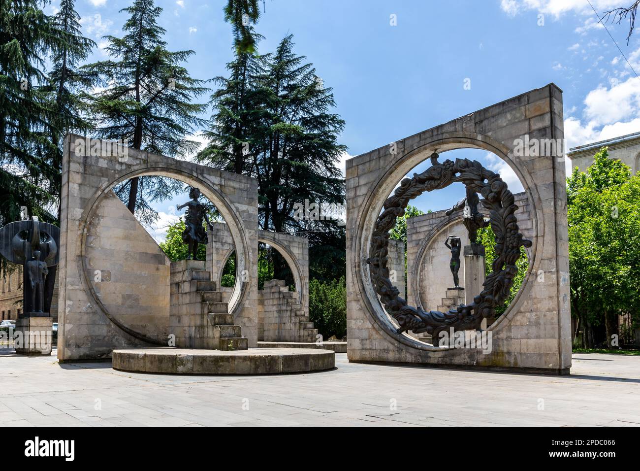 Kutaisi, Georgia, 04.06.21. Glory to Labour monument, E. Amashukeli, I ...