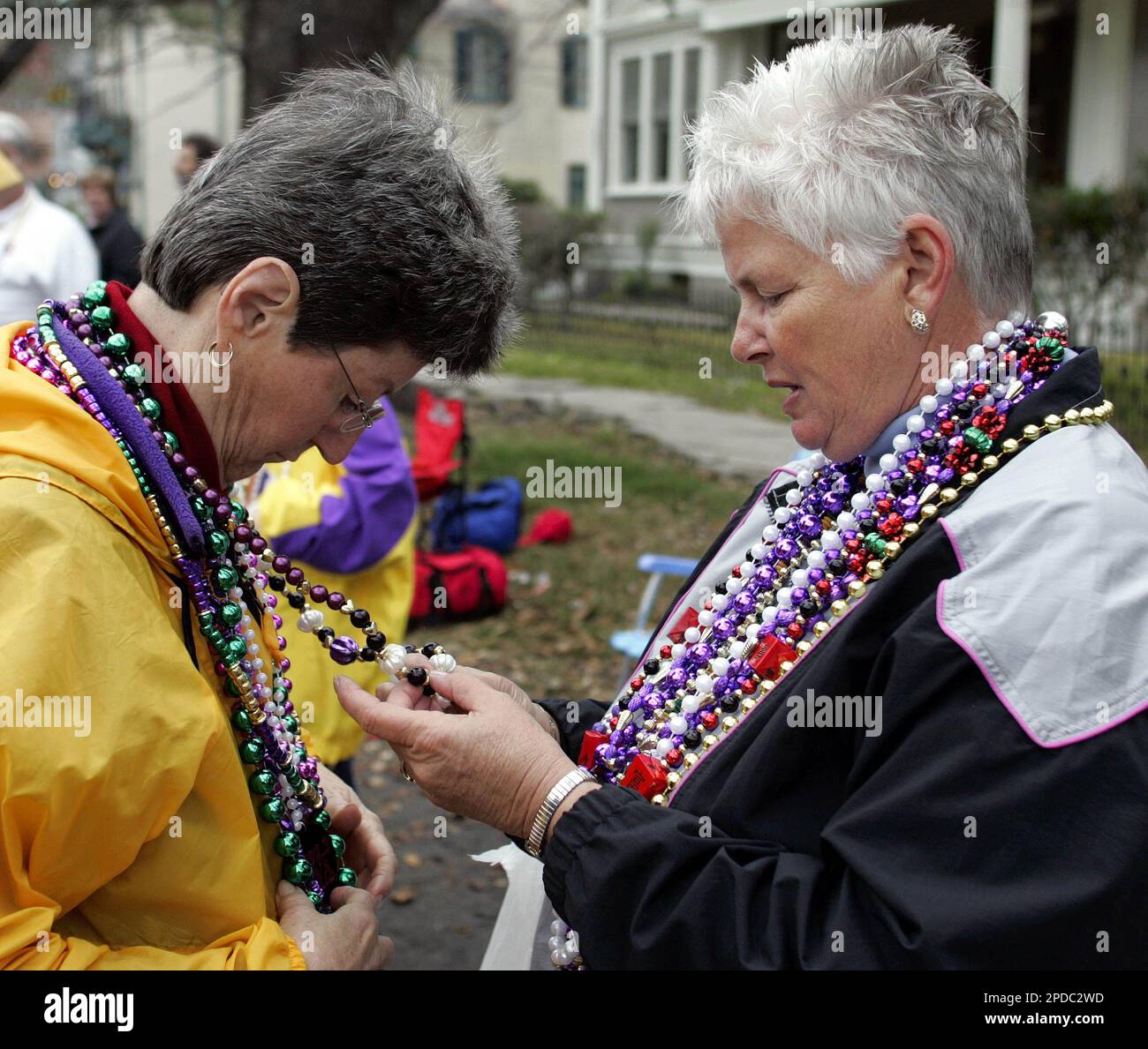 Gail Manning, left, from Boston, and Eileen O'Born from New Orleans ...