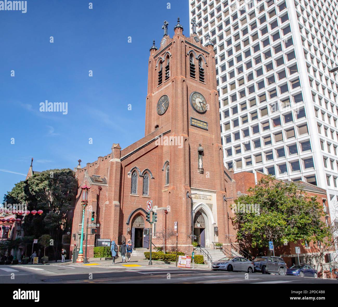 Exploring Chinatown in San Francisco, California. Saint Mary's ...