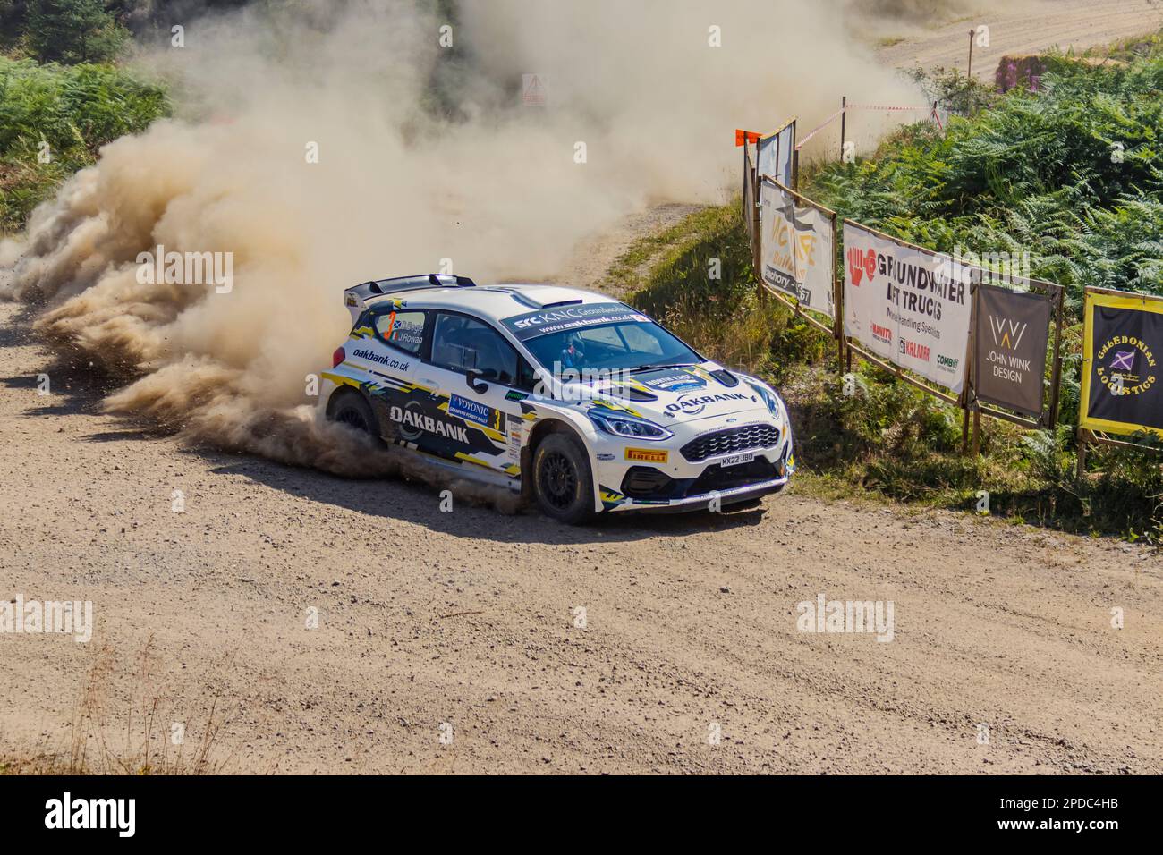 David Bogie and Kevin Rae (Car Number 3) - Grampian Forest Rally- SS3/6 ...