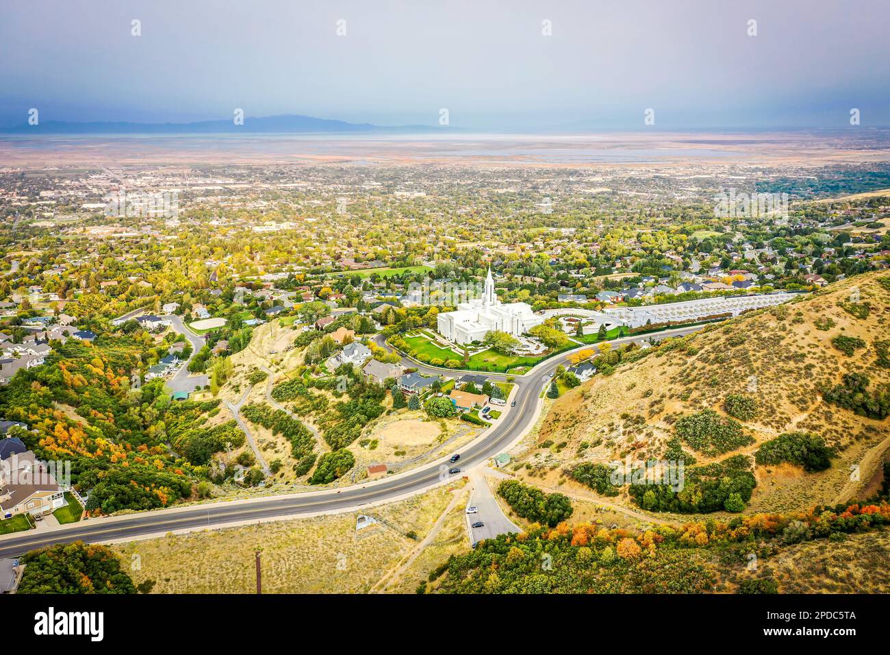 Aerial drone photo of Church of Jesus Christ of Latter-day Saints ...