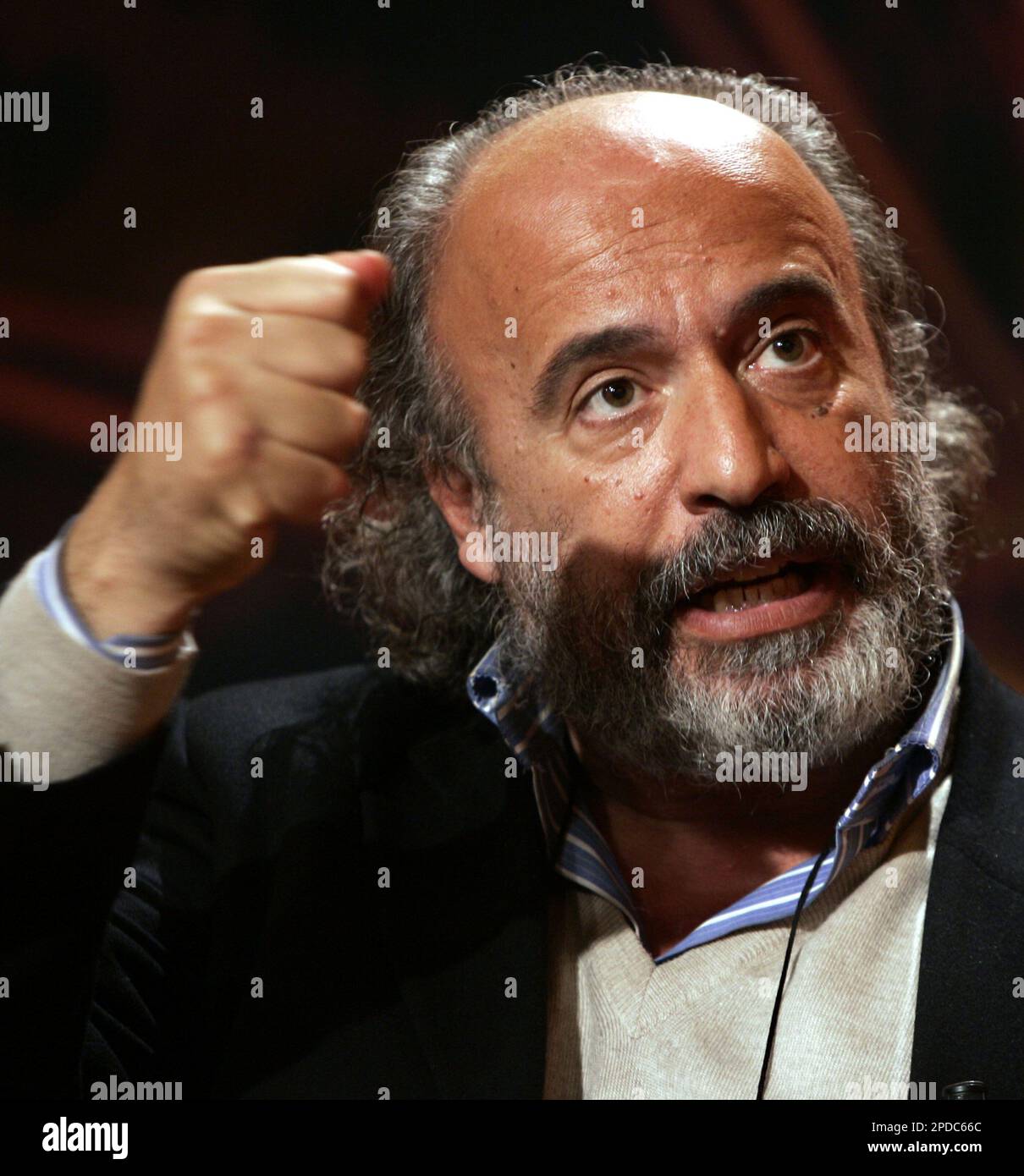 Refoundation of Communist Party Marco Ferrando gestures during the ...