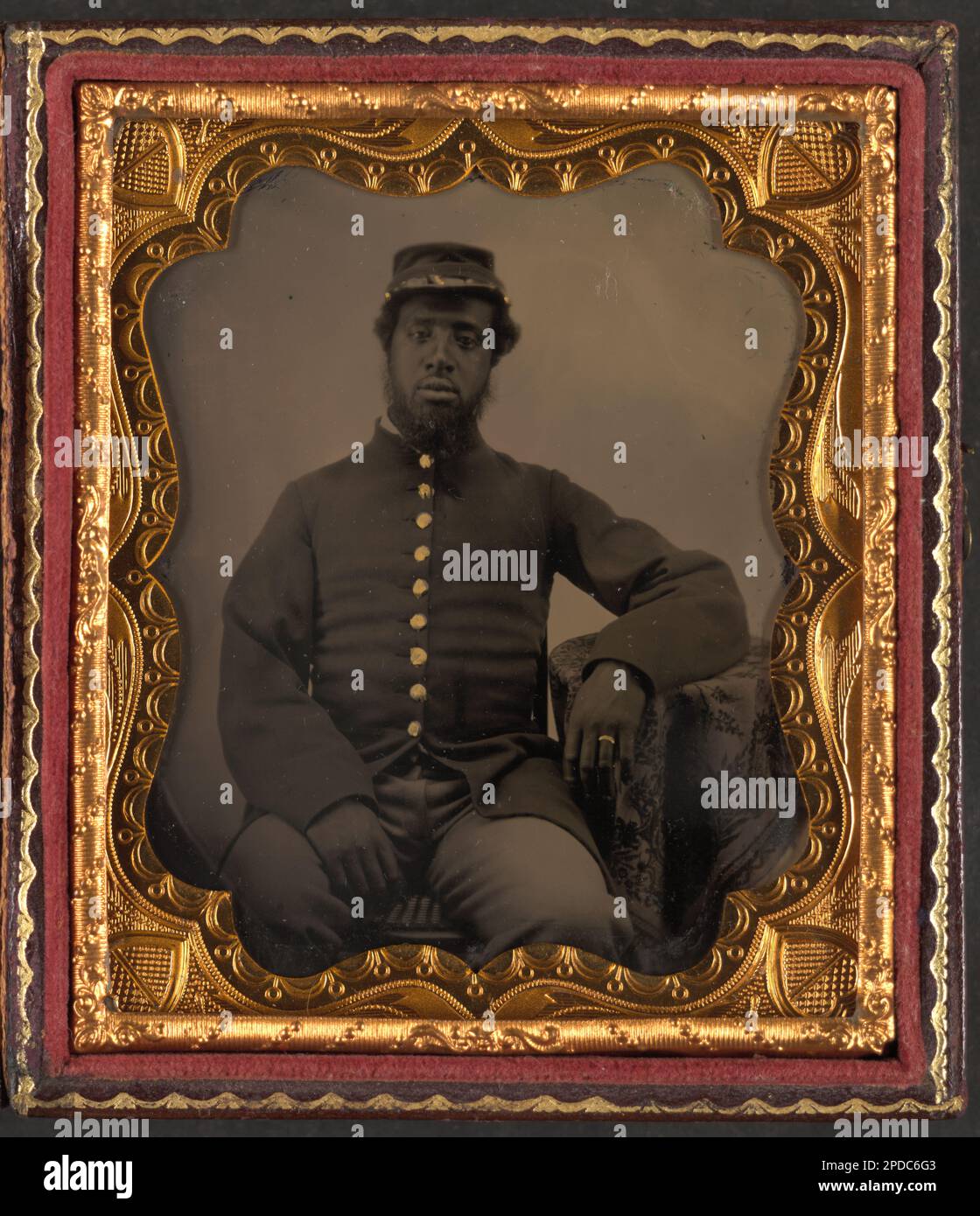 Unidentified African American soldier in Union uniform. Liljenquist ...