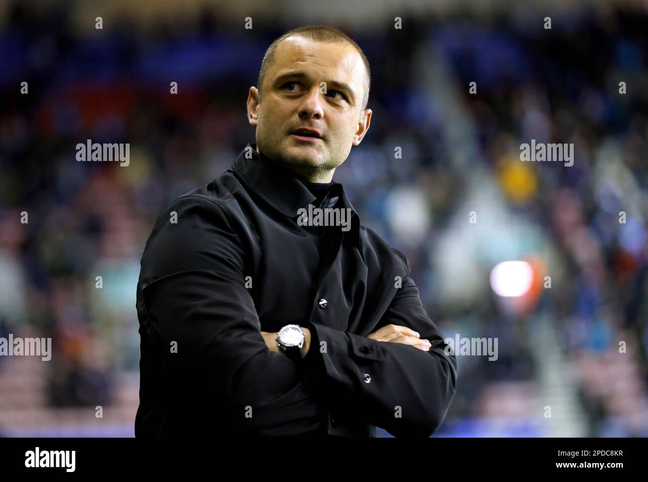 Wigan Athletic manager Shaun Maloney during the Sky Bet Championship ...