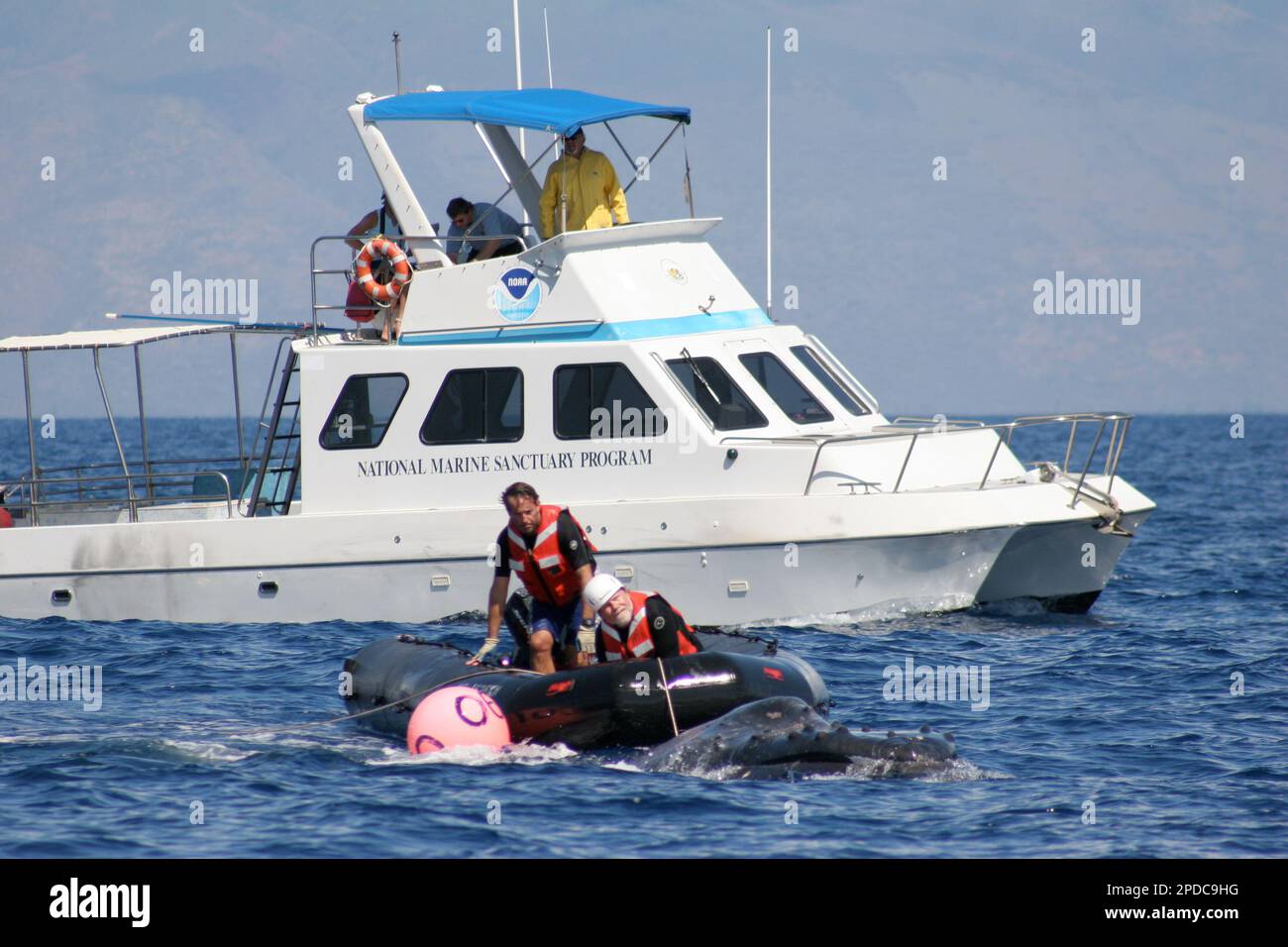In a photo released by the National Oceanic & Atmospheric ...