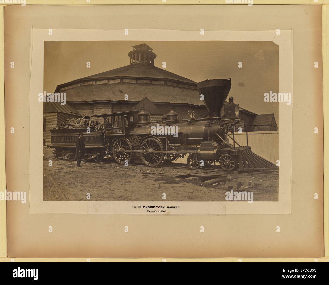 Engine "General Haupt," Alexandria, 1863. No. 232, Title from item ...