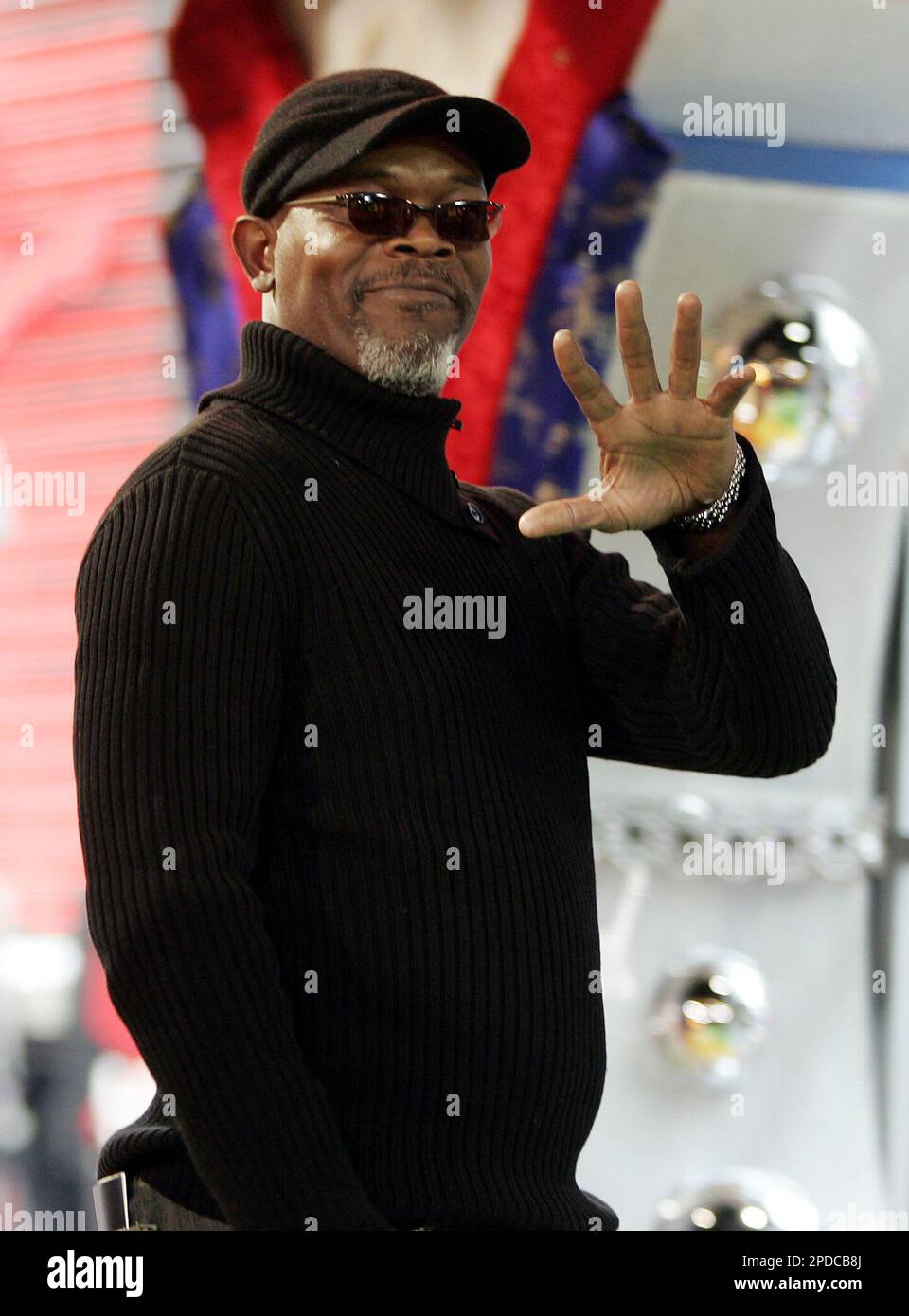 Actor Samuel L. Jackson waves as he appears on stage during MTV's ...