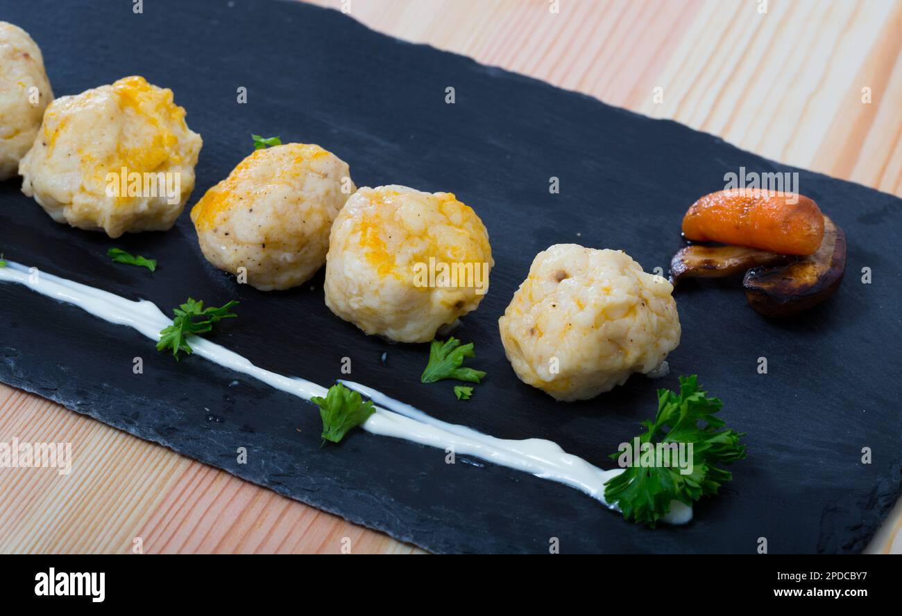 Norwegian fish balls Stock Photo - Alamy
