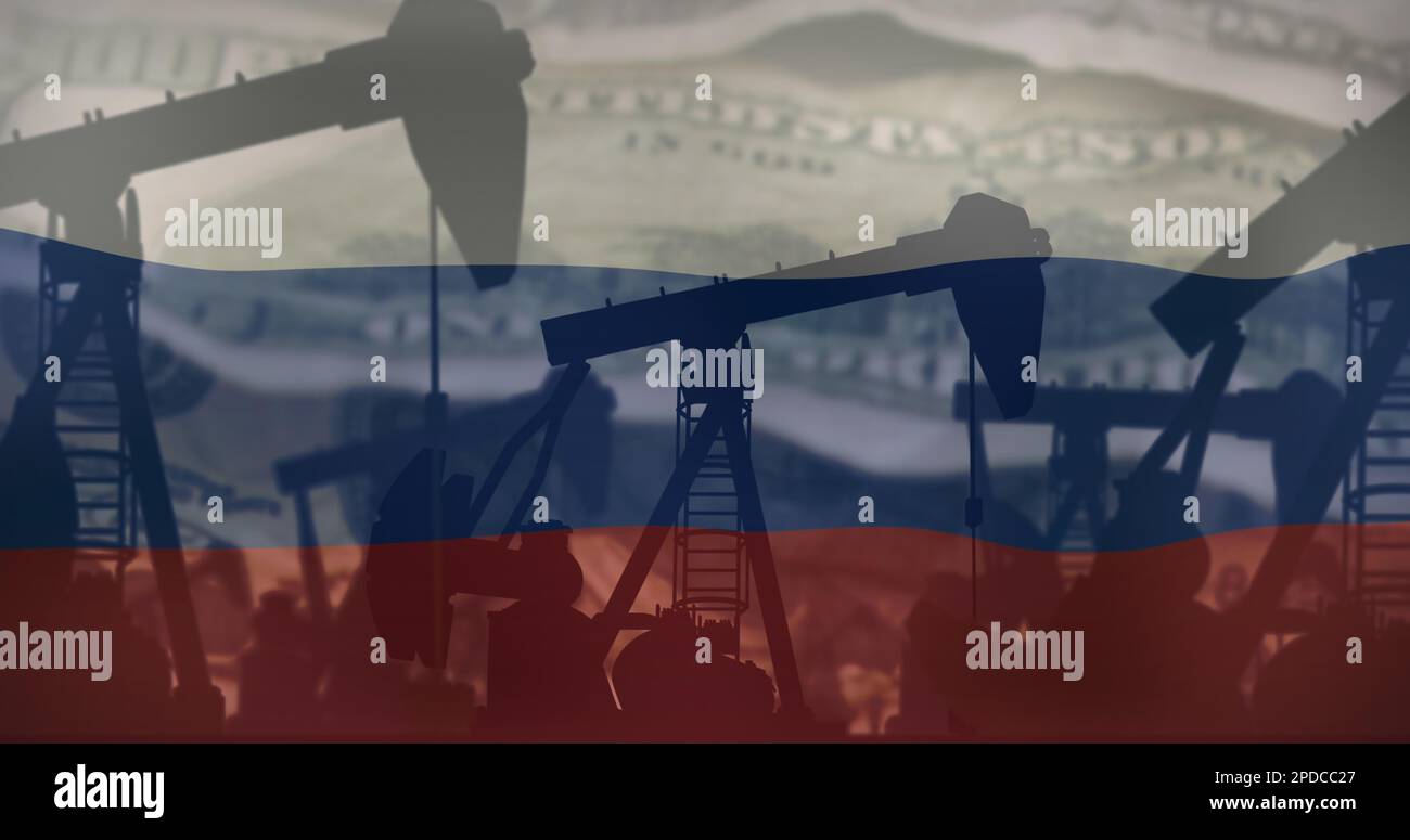 Animation pump jack over flag hi-res stock photography and images - Alamy