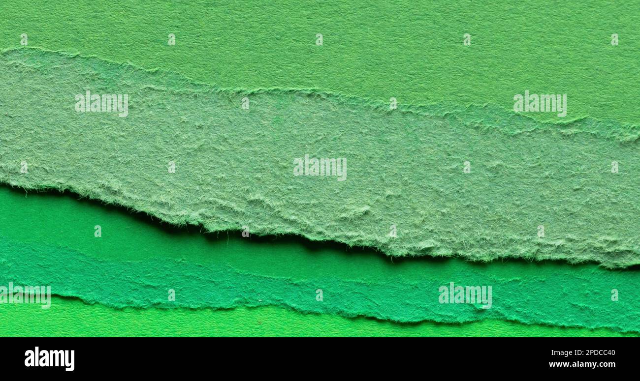 Close up of green ripped paper with copy space Stock Photo - Alamy
