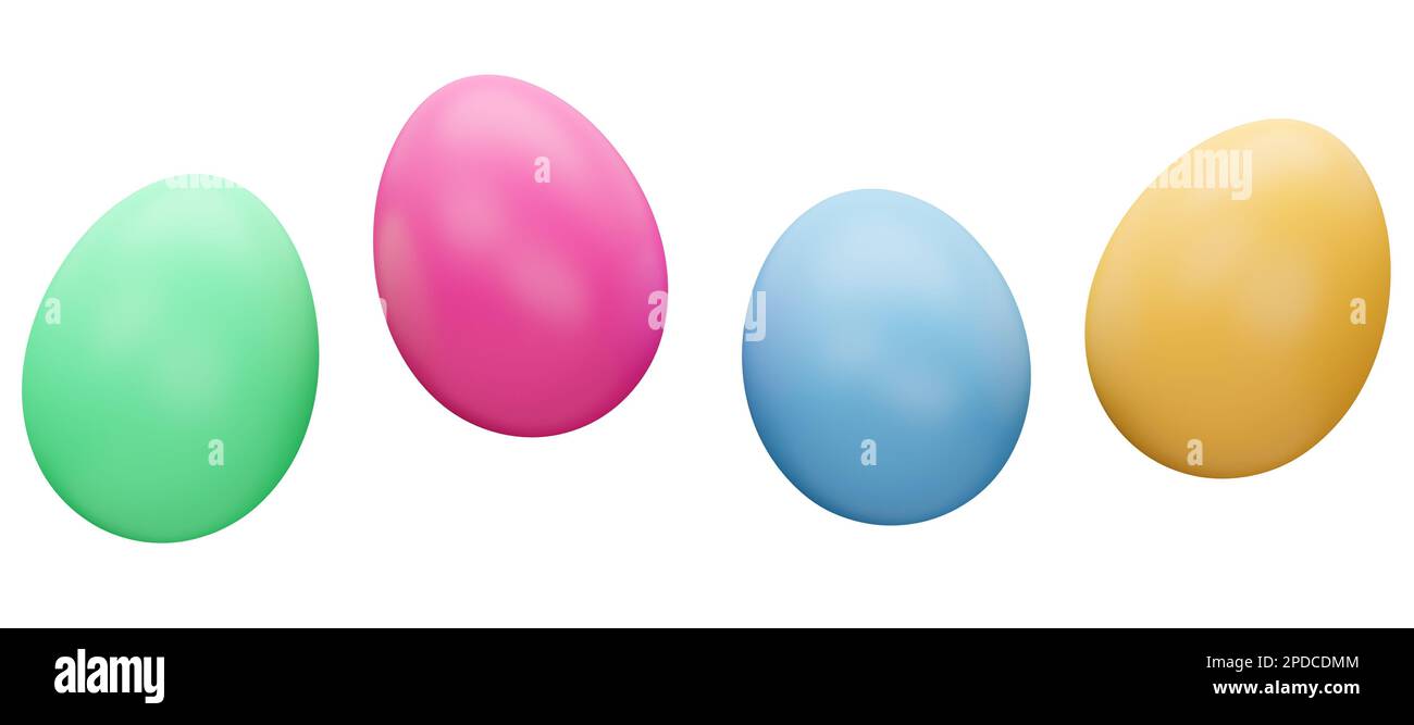 easter egg falling 3d render illustration Stock Photo - Alamy