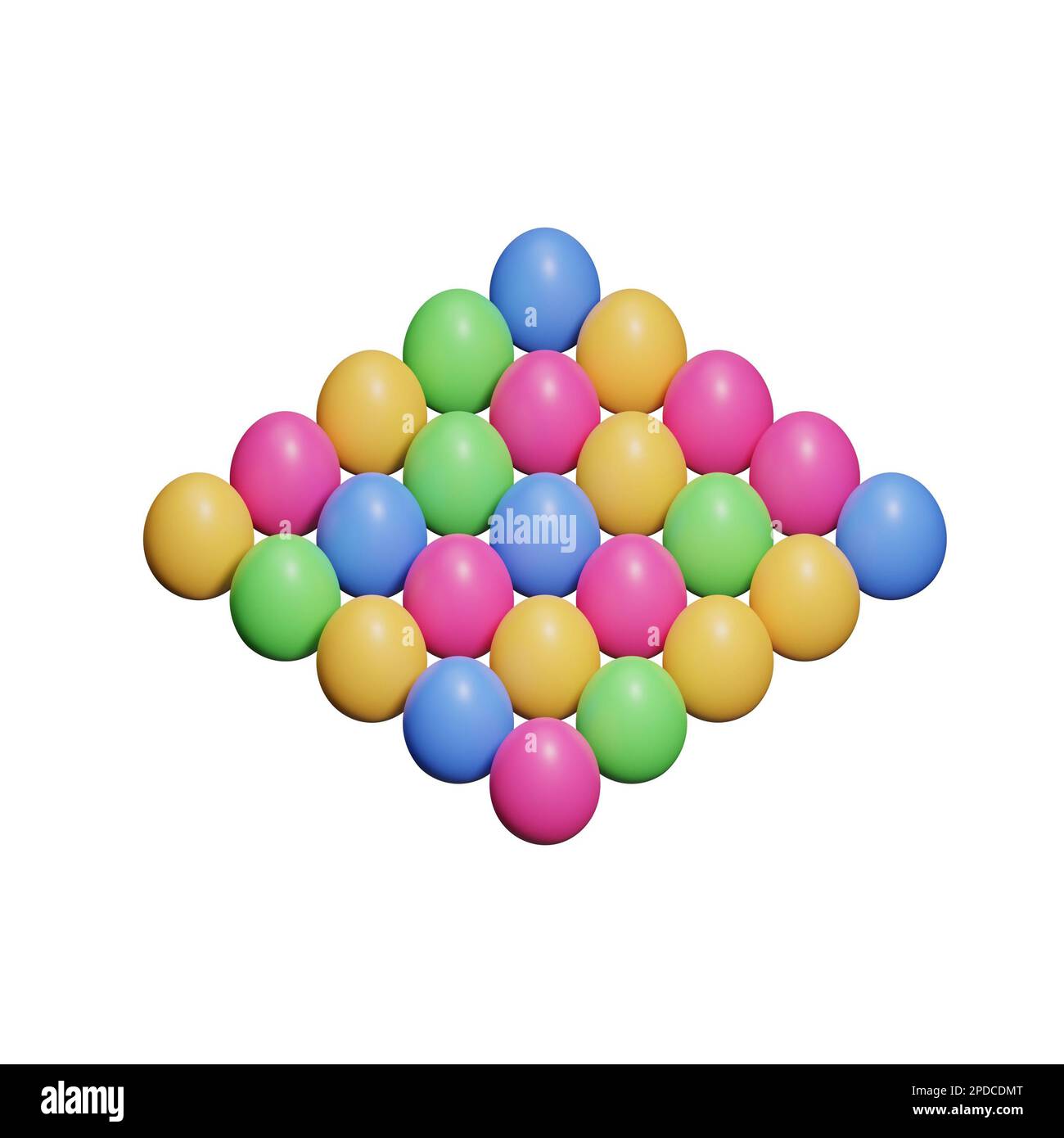egg isometric 3d render easter illustration Stock Photo - Alamy