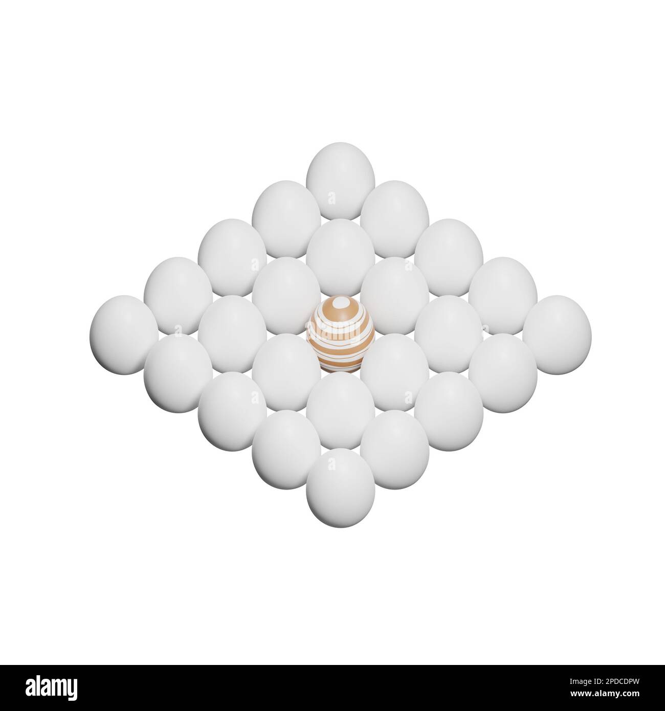 egg isometric 3d render easter illustration Stock Photo - Alamy