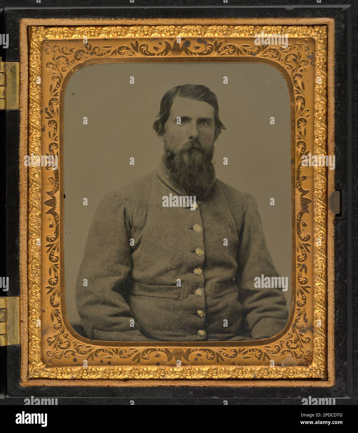 Unidentified soldier in Confederate uniform. Liljenquist Family ...