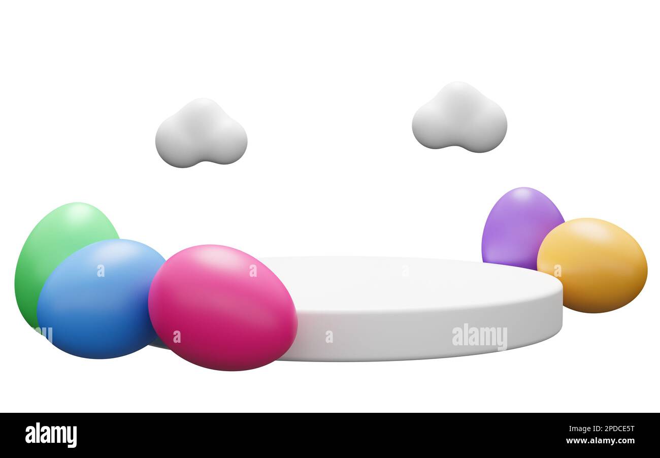 easter podium product display 3d render Stock Photo - Alamy